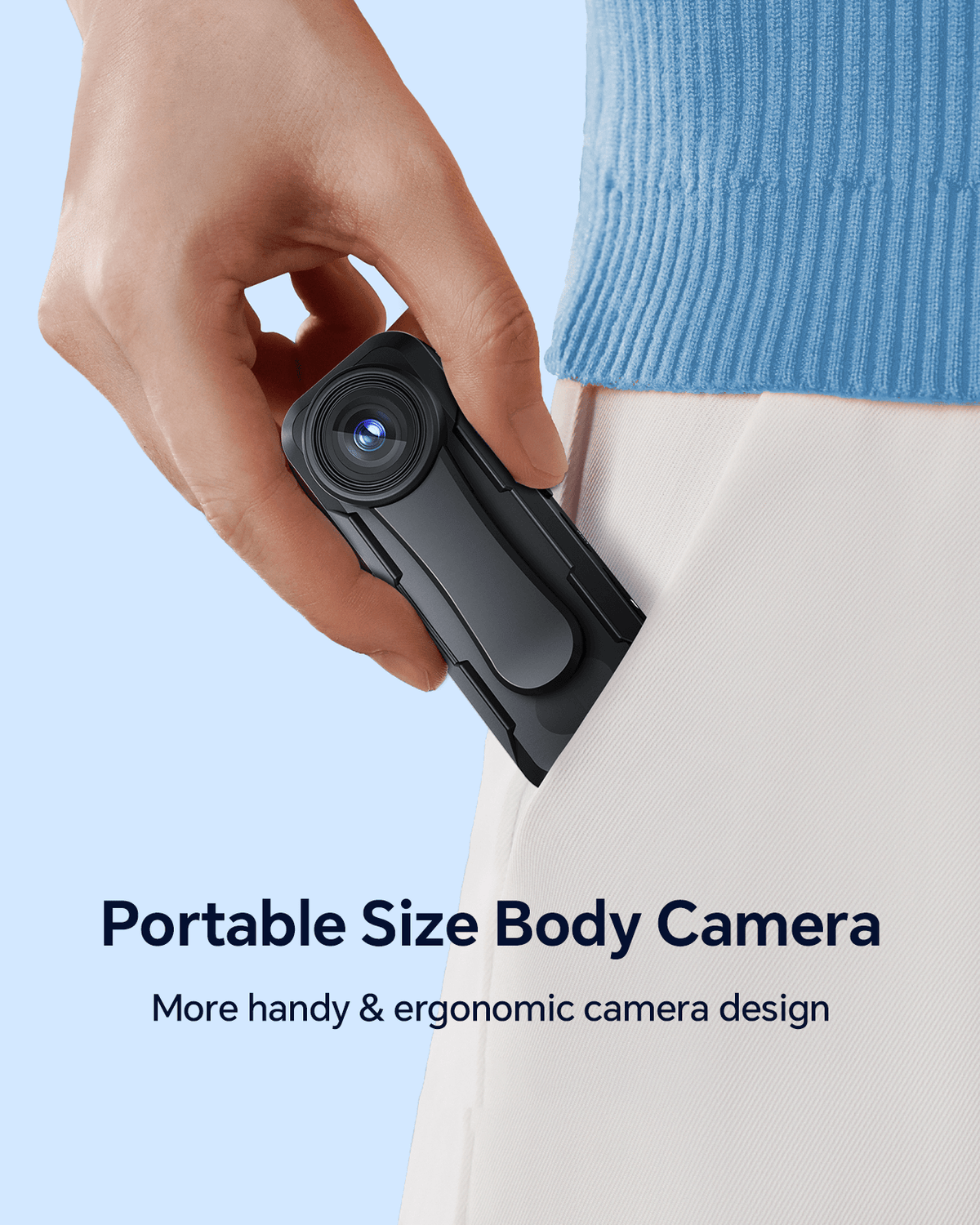 BOBLOV W1 Mini Body Cam, Wearable Mini Guard Cam, HD 1080P