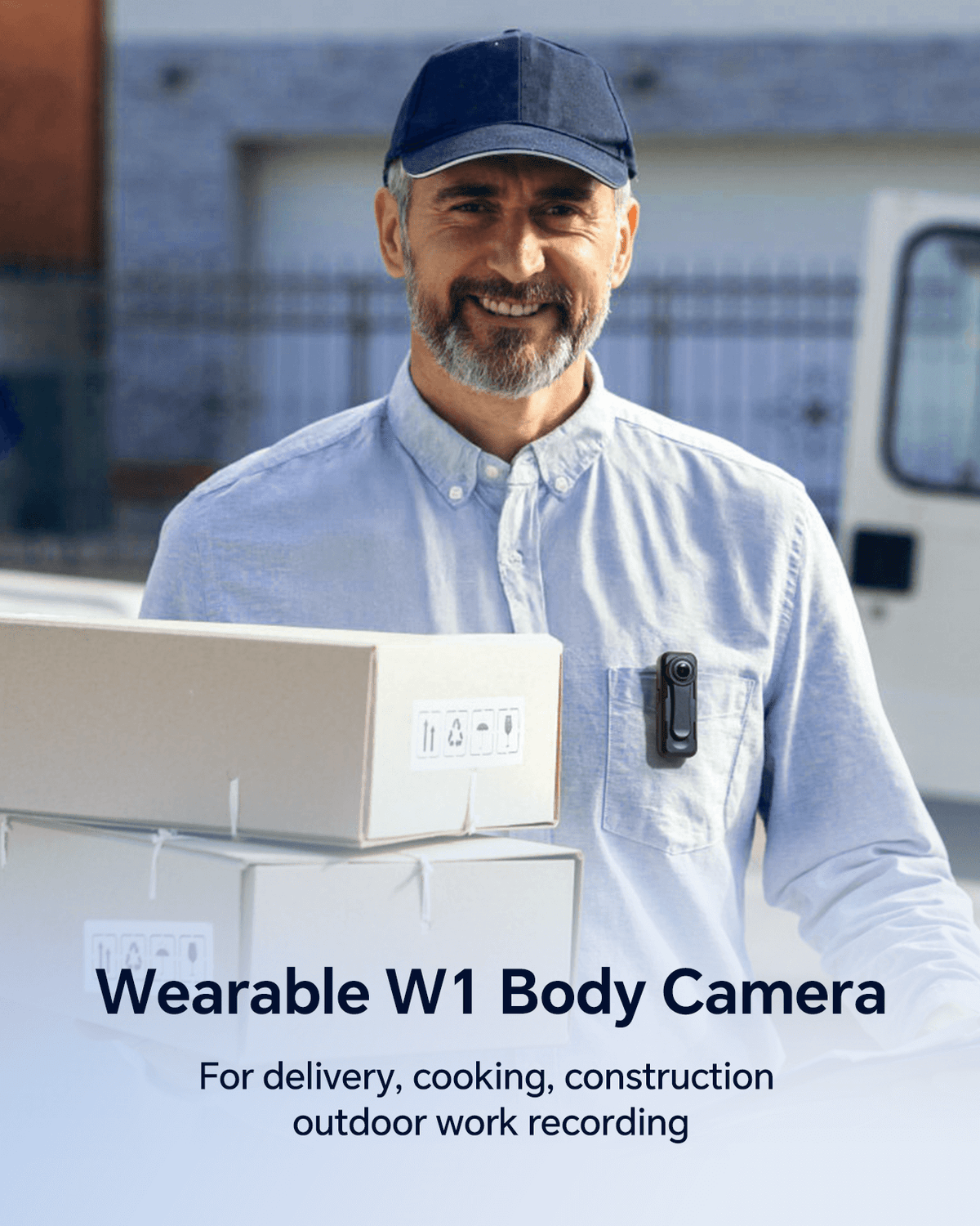 BOBLOV W1 Mini Body Cam, Wearable Mini Guard Cam, HD 1080P