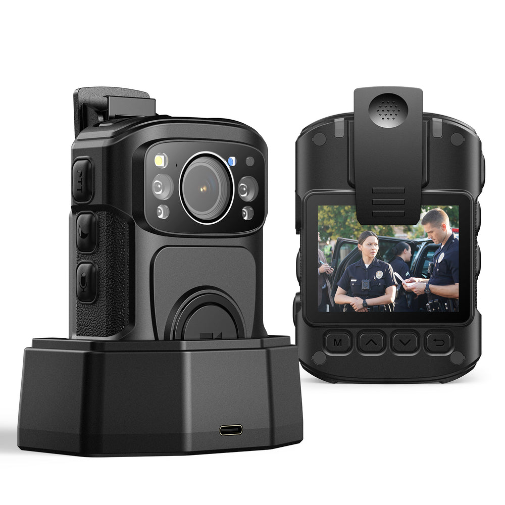 BOBLOV B4K5 4K Body Camera, IP68 GPS Body Worn Camera for 11Hrs Video