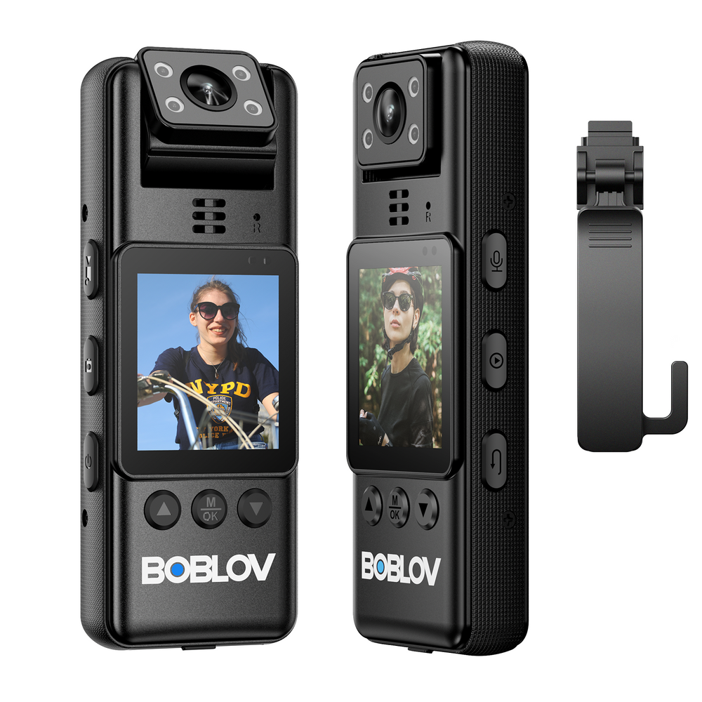 BOBLOV A23 64GB Mini Guard Cam, 180° Rotate BodyCam, Night Vision, 108