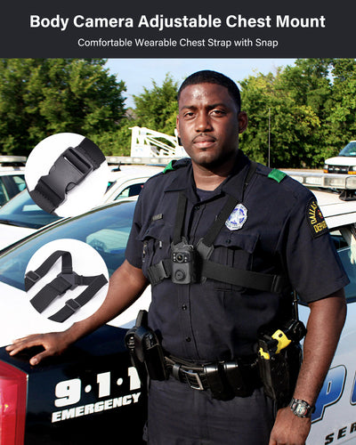 BOBLOV NEW Dual Shoulder Mount, Vest Mount for All Brand Body Camera,