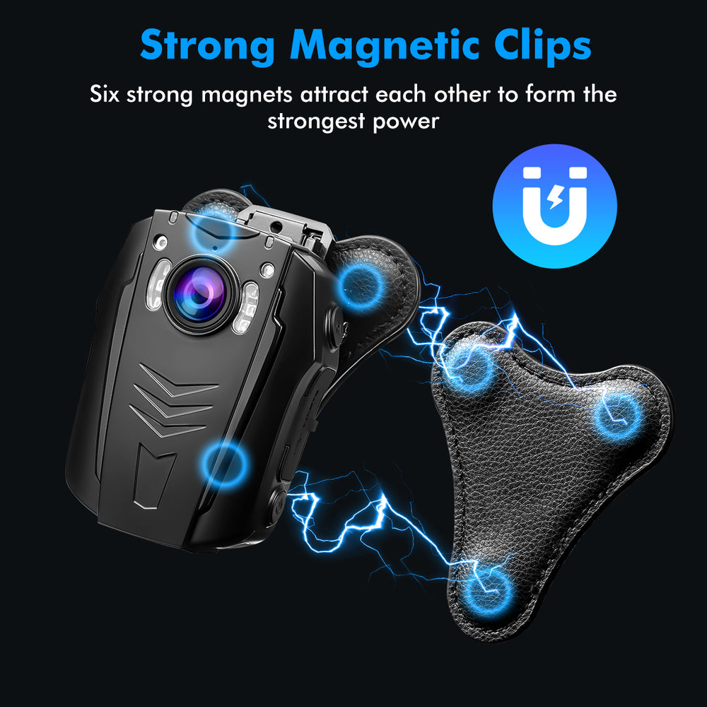 BOBLOV Body Camera Magnet Mount, Support 45° Angle Adjustable