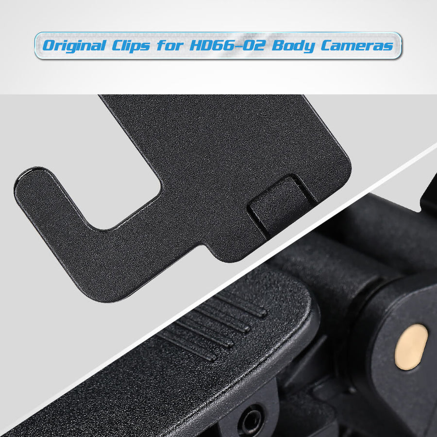 BOBLOV Shoulder Clips for HD66-02/D7 Body Cameras - Secure Attachment